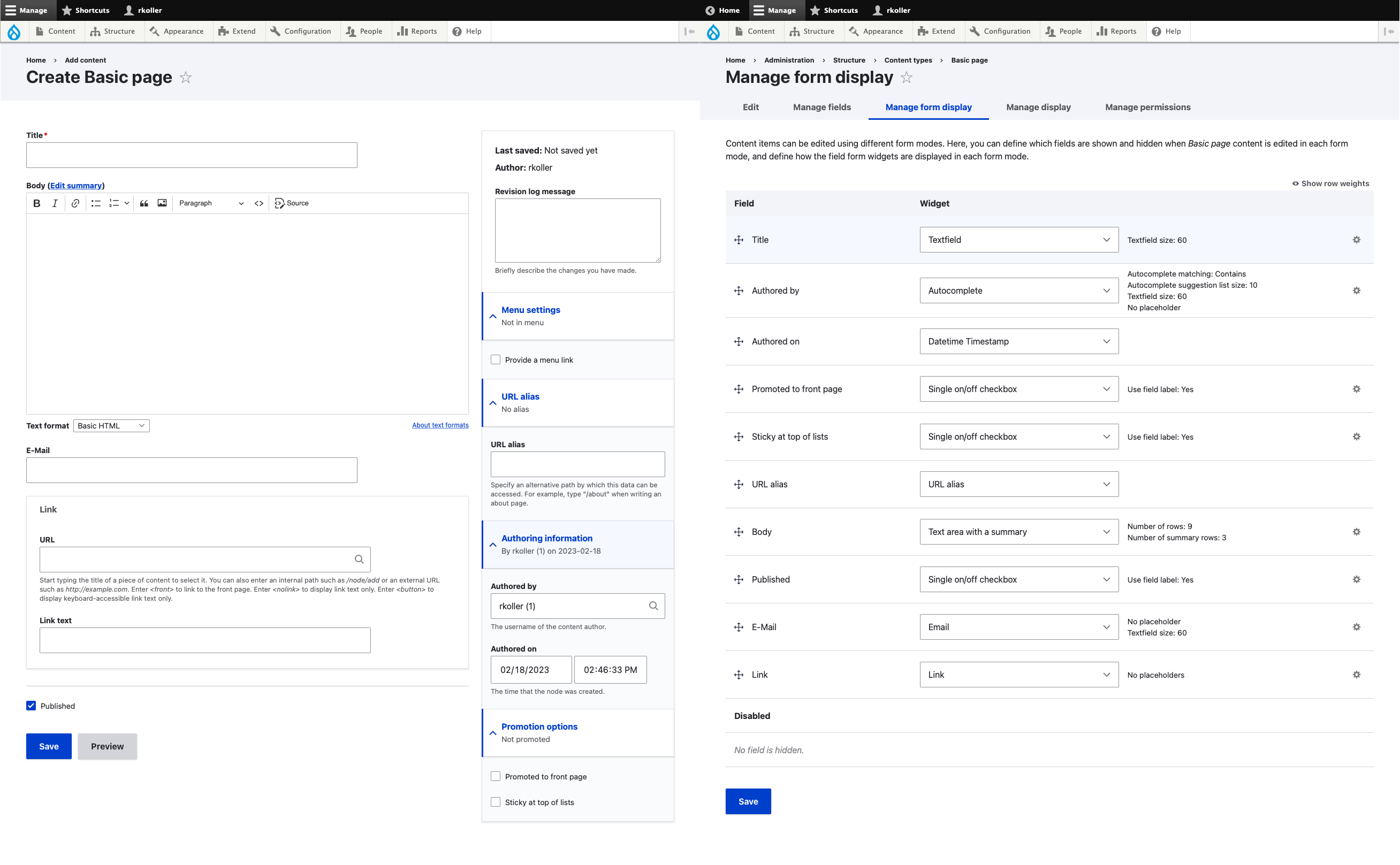 [PP-1] Improve the manage form display page by untwining field widgets that belong to the main ...